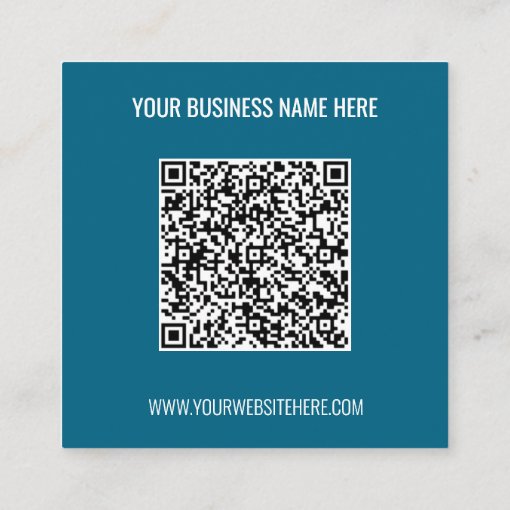 Your QR Code and Text Business Card Choose Colors | Zazzle