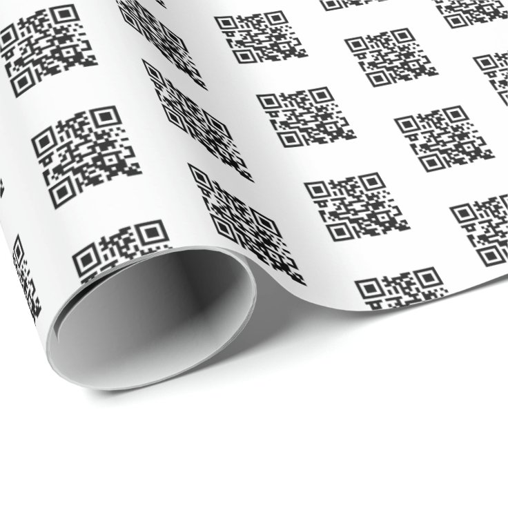 Your QR Code Company Website Business Marketing Wrapping Paper | Zazzle