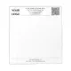 Your QR Code Custom Text and Logo Business Notepad | Zazzle