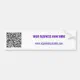 Your QR Code Custom Text Business Bumper Sticker | Zazzle