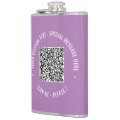 Your QR Code Custom Text Flask Choose Color | Zazzle