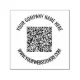 Your QR Code Custom Text Round Self-inking Stamp | Zazzle