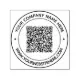 Your QR Code Custom Text Round Self-inking Stamp | Zazzle