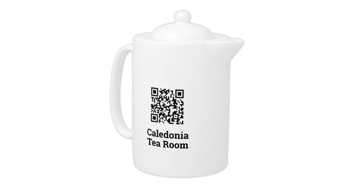 Your QR Code Design Teapot | Zazzle