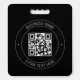 Your QR code & Editable Text | Black & White Seat Cushion | Zazzle