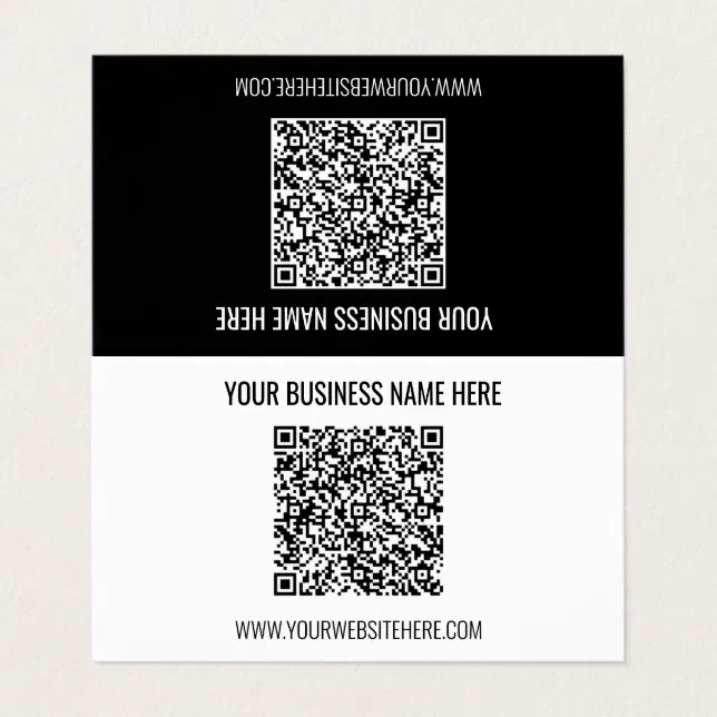 Your QR Code Name Info Custom Colors Business Card | Zazzle
