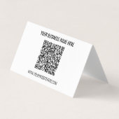 Your QR Code Name Info Custom Colors Business Card | Zazzle