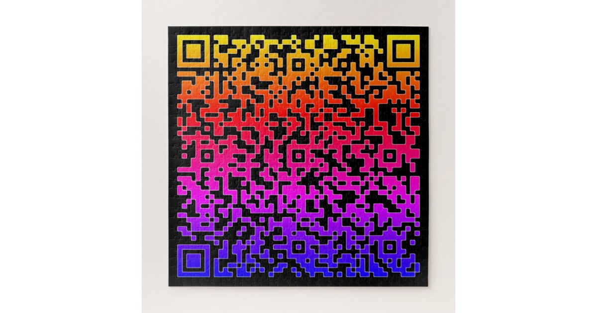 Your QR Code Puzzle Gift with Special Scan Message | Zazzle