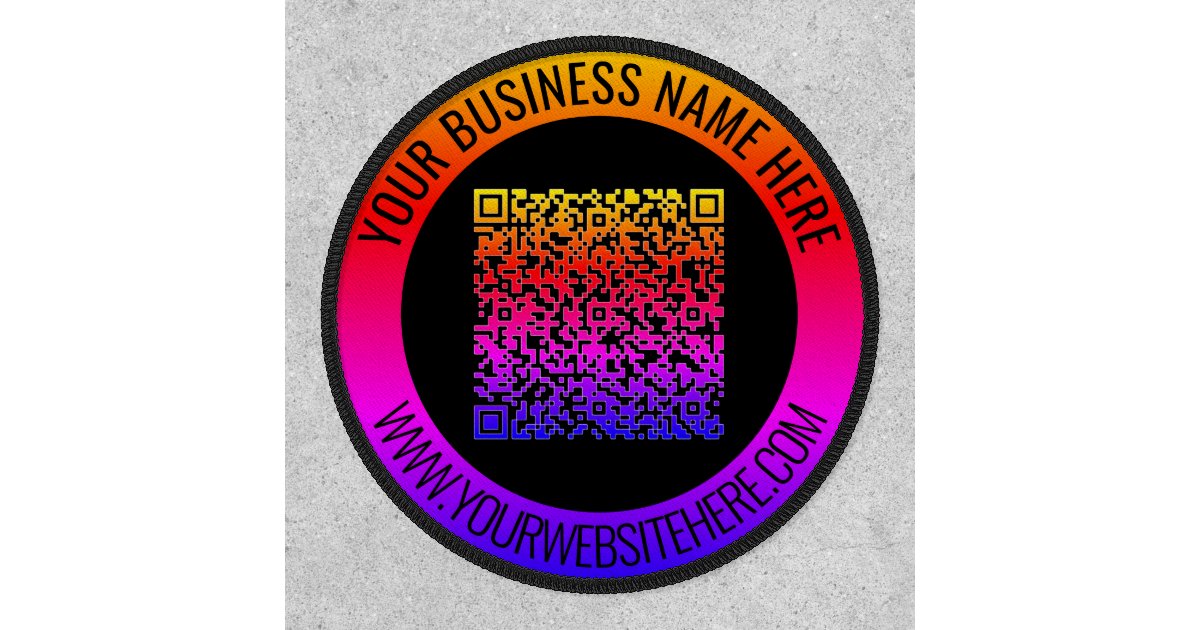 Your QR Code Scan Custom Text Personalized Patch | Zazzle Your QR Code Scan Custom Text Personalized Patch | Zazzle