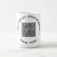 Your QR Code Scan Info and Custom Text Coffee Mug | Zazzle