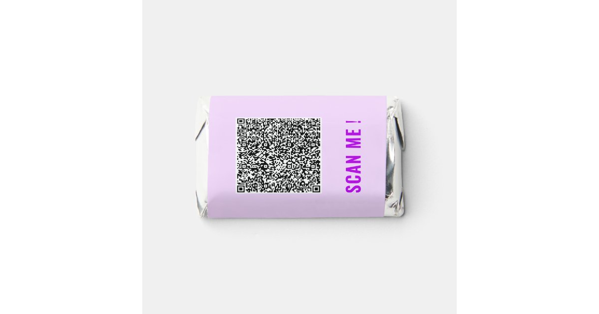 Your QR Code Scan Info Custom Colors Hershey's Miniatures | Zazzle