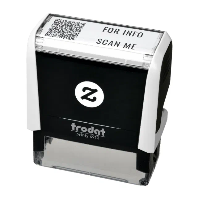 Your QR Code Scan Info Custom Stamp Teamplate | Zazzle