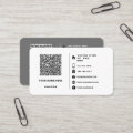 Your QR Code Scan Info Custom Text Business Card | Zazzle