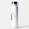 Your QR Code Scan Info Custom Text Water Bottle | Zazzle
