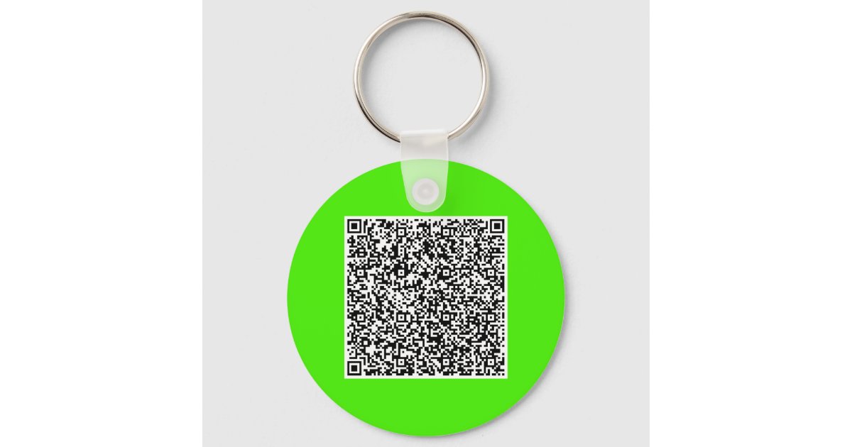 Your QR Code Scan Info Keychain Example | Zazzle
