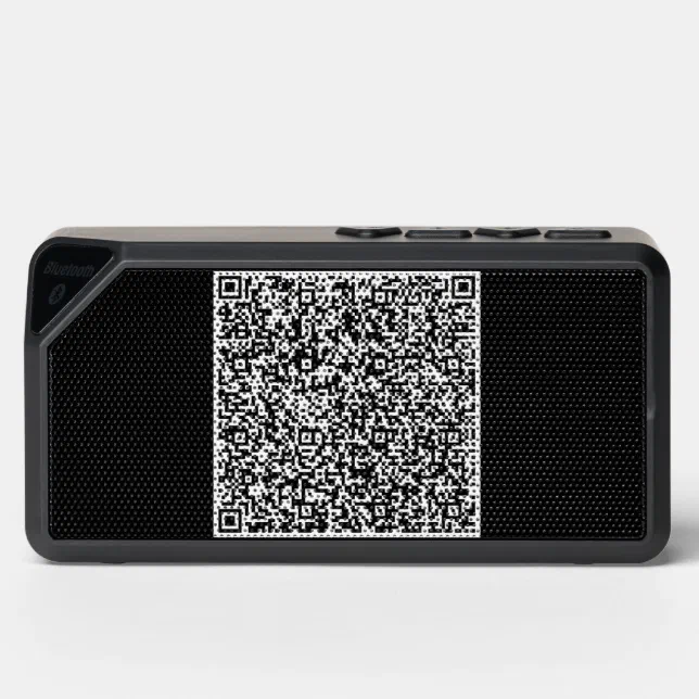 Your QR Code Scan Info Modern Design Bluetooth Speaker | Zazzle