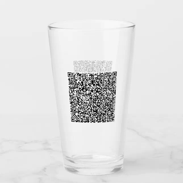 Your QR Code Scan Info Personalized Glass Gift | Zazzle