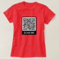 Your QR Code Scan Me Info T-Shirt Surprise Gift | Zazzle