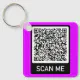 Your QR Code - Scan Me Personalized Keychain | Zazzle