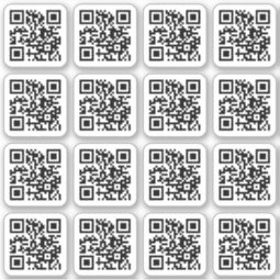 Your QR code square rounded corners vinyl Sticker | Zazzle