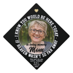 Your Quote Memorial Remembrance Photo Tribute Graduation Cap Topper ...