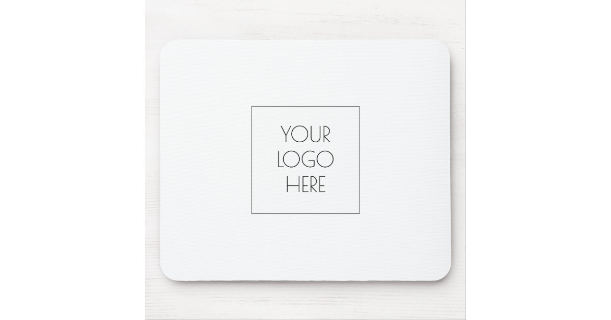 Your Rectangle Logo Template Mouse Pad | Zazzle