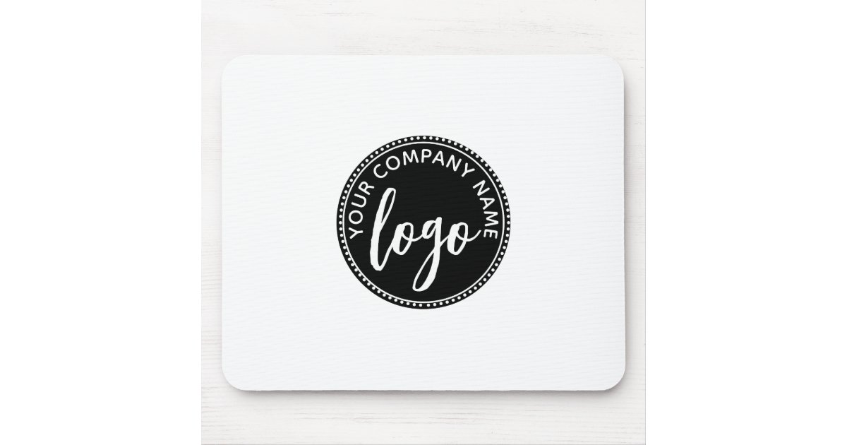 Your Round Logo Template Mouse Pad | Zazzle
