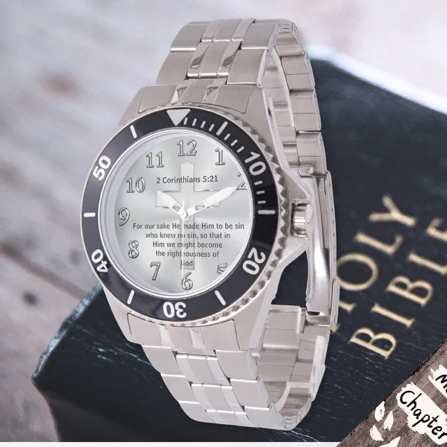 YOUR SCRIPTURE Christian Watch for Men or Women | Zazzle