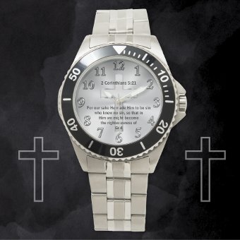 YOUR SCRIPTURE Christian Watch for Men or Women | Zazzle
