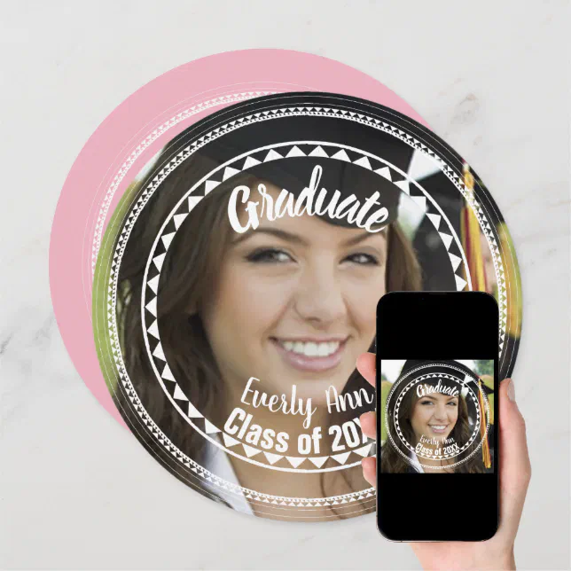 Your Senior Pictures Class of Graduation Party Invitation | Zazzle