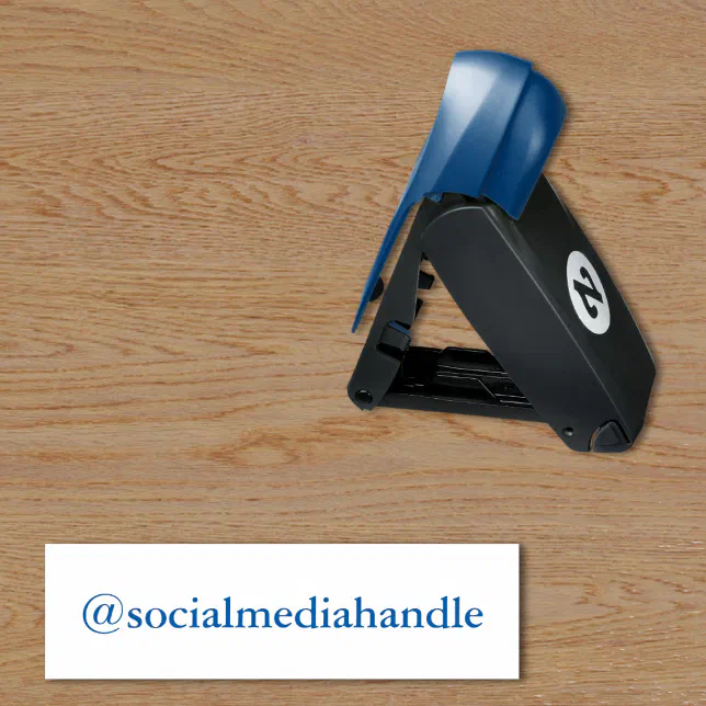 Your Social Media Handle Self Inking Pocket Stamp | Zazzle