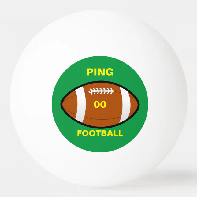 Your Team Football Ping Pong Ball | Zazzle