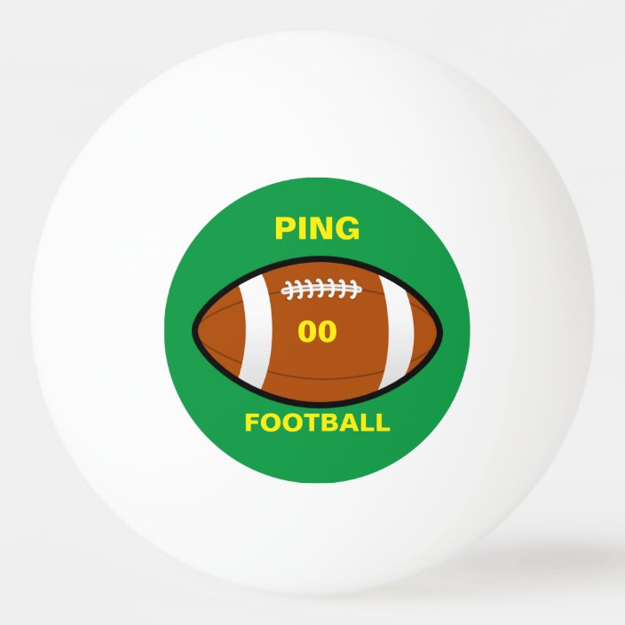 Your Team Football Ping Pong Ball | Zazzle