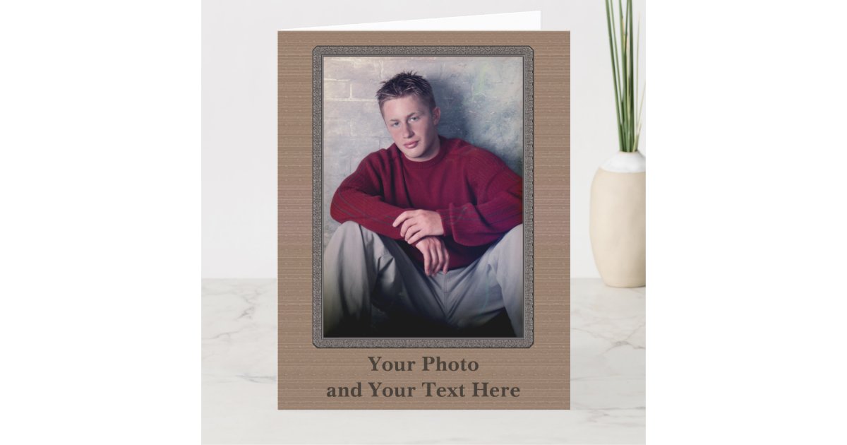 Your Text and Photo Personalized Greeting Cards | Zazzle