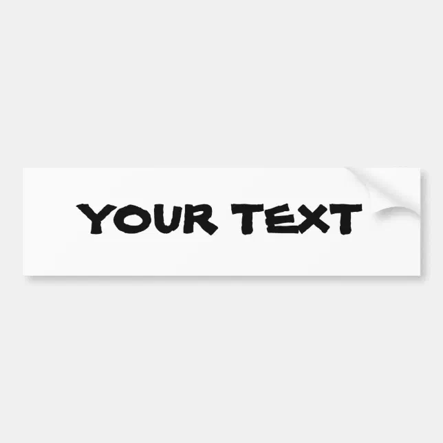 Your Text "Islander" Bumper Sticker | Zazzle