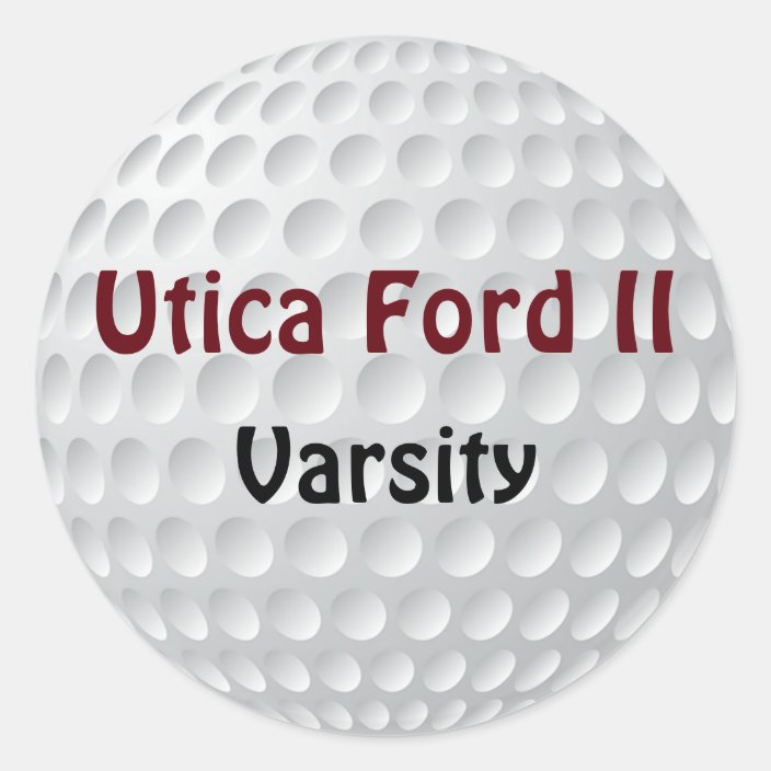Your Text on Round Golf Ball Stickers | Zazzle.com