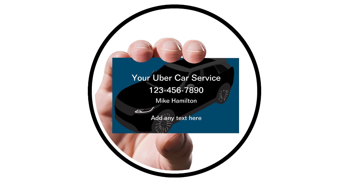 Your Uber Driver Contact Style Business Card | Zazzle
