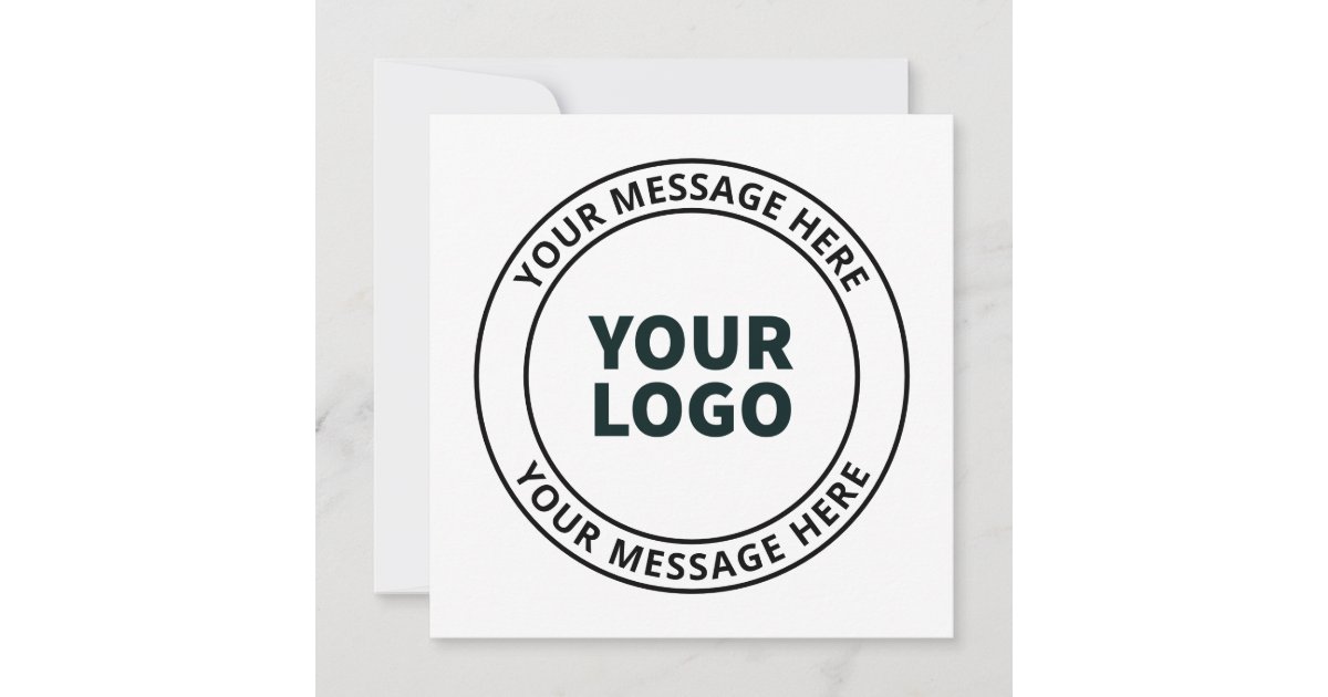Your Uploaded Logo + Editable Circular Text | Zazzle