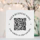 Your Uploaded QR code Plus Editable Circular Text Foam Board | Zazzle
