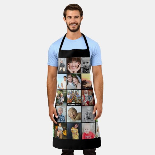 Your Vacation Year Photo Collage Apron | Zazzle