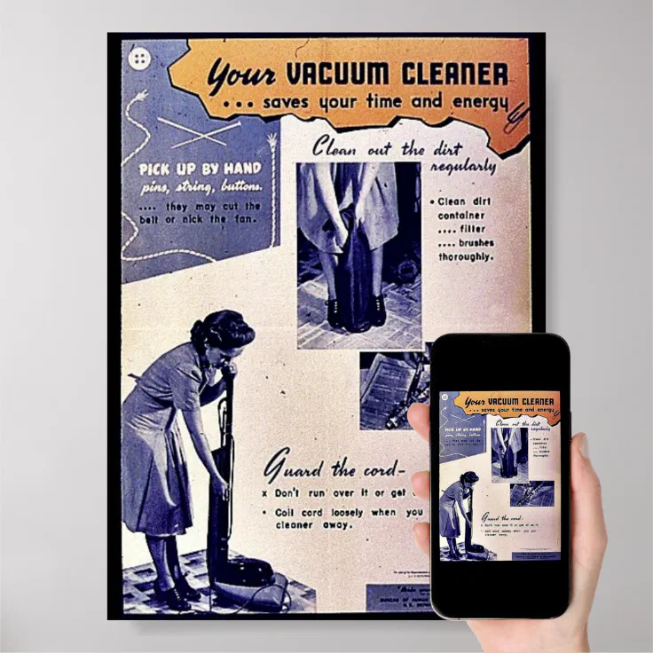 Your Vacuum Cleaner Poster | Zazzle