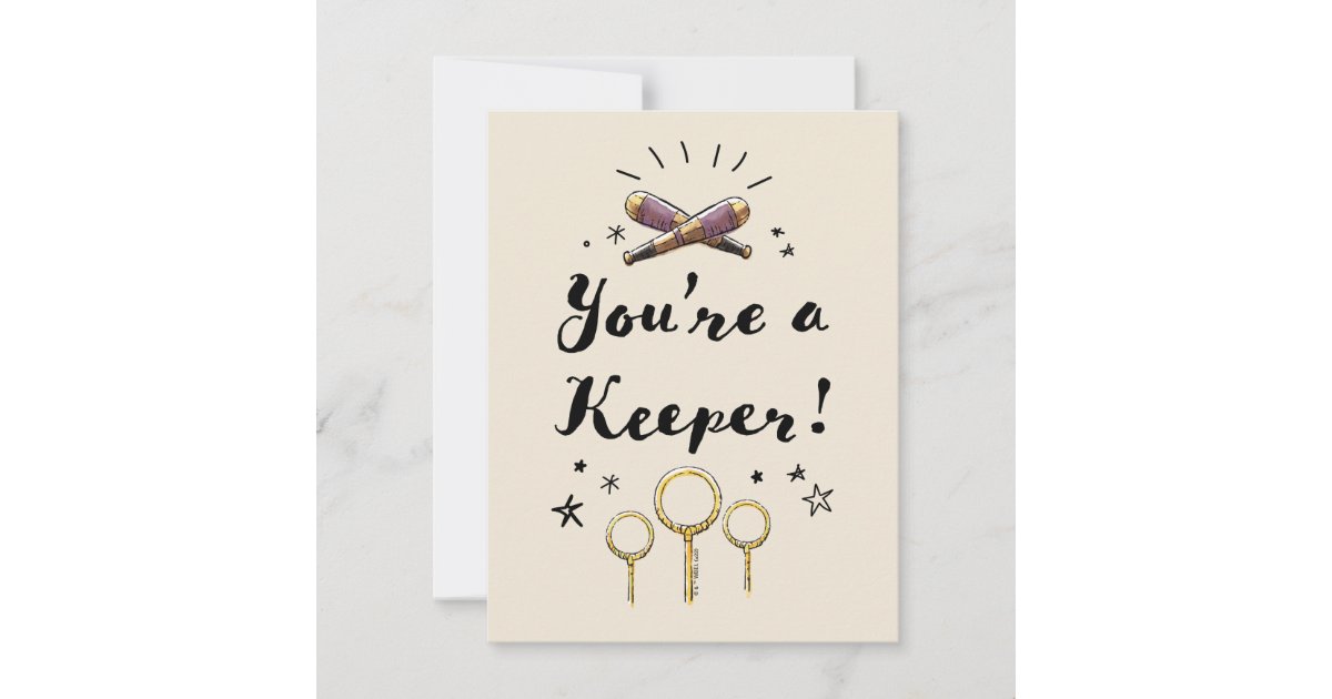 You're A Keeper Note Card | Zazzle