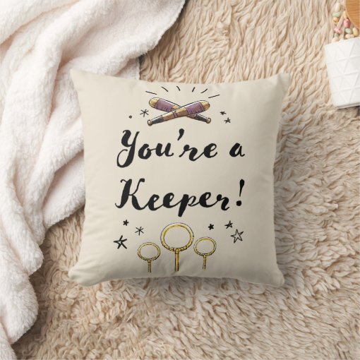 You're A Keeper Throw Pillow | Zazzle
