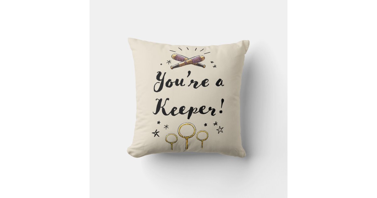 You're A Keeper Throw Pillow | Zazzle