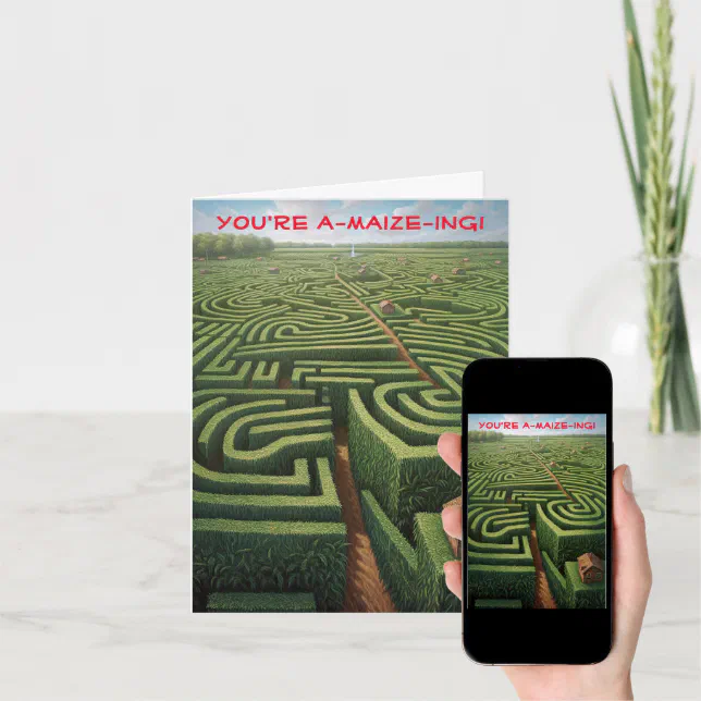 You're a-maize-ing! - Thank You Card | Zazzle