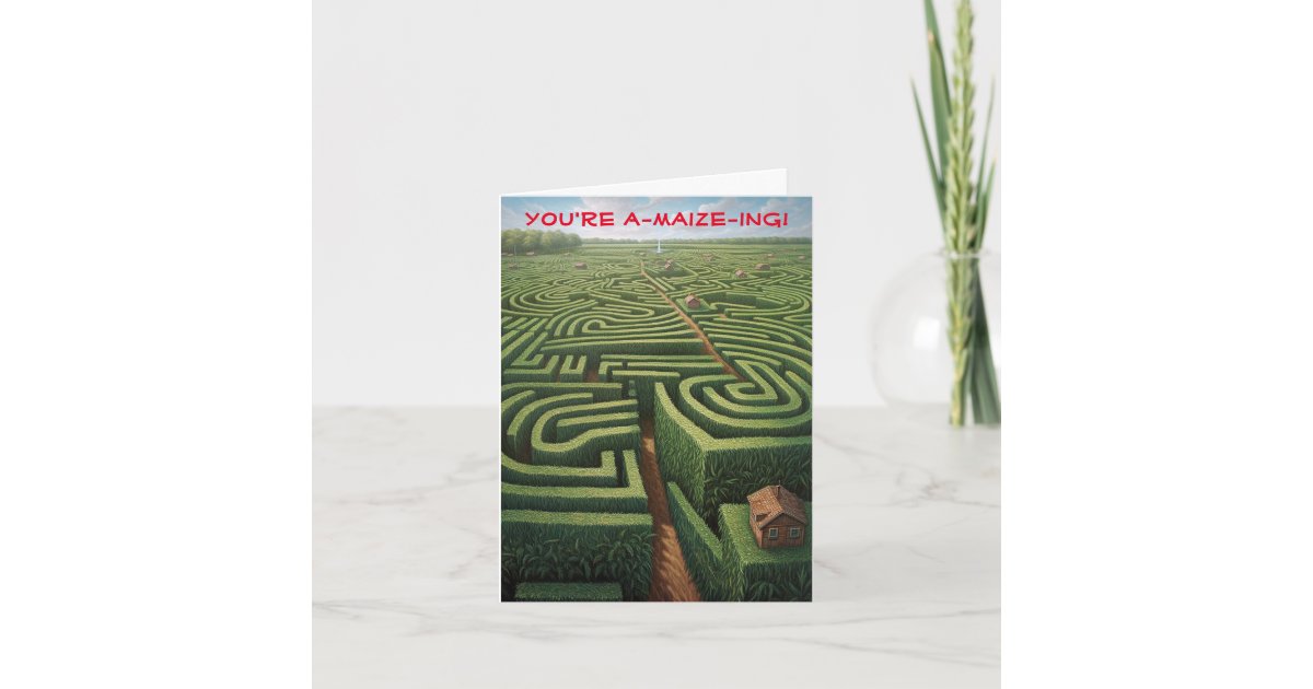 You're a-maize-ing! - Thank You Card | Zazzle
