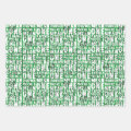 You're a Mean One Mr. Grinch Green Pattern Wrapping Paper Sheets | Zazzle