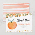 You're a Peach Thank You card | Zazzle