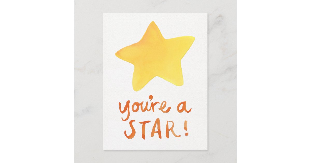 You're A Star Postcard | Zazzle