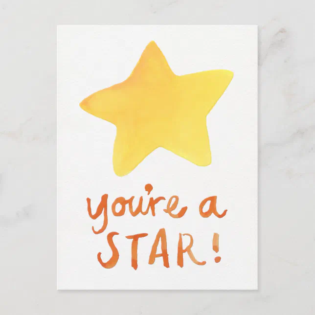 You're A Star Postcard | Zazzle
